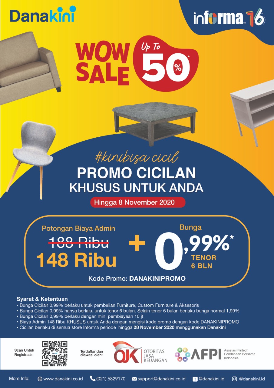 Promo Khusus Member Informa HCI Hingga 8 November 2020 – Dana Kini